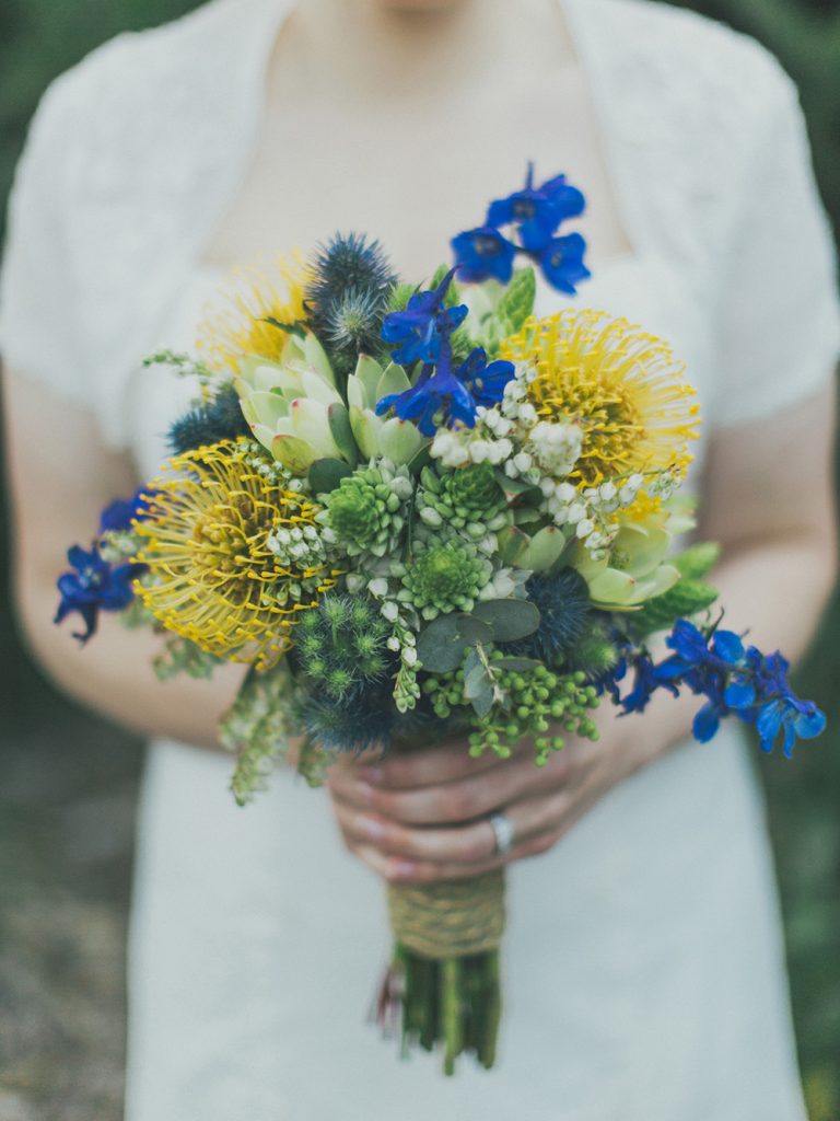 18 Yellow and Blue Bridal Bouquet Ideas for 2017 You Can't Get Enough Of - Bouquet Wedding Flower